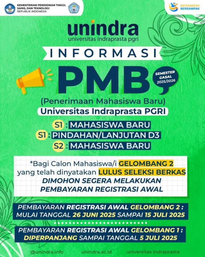ALUR PENDAFTARAN PMB | unindra